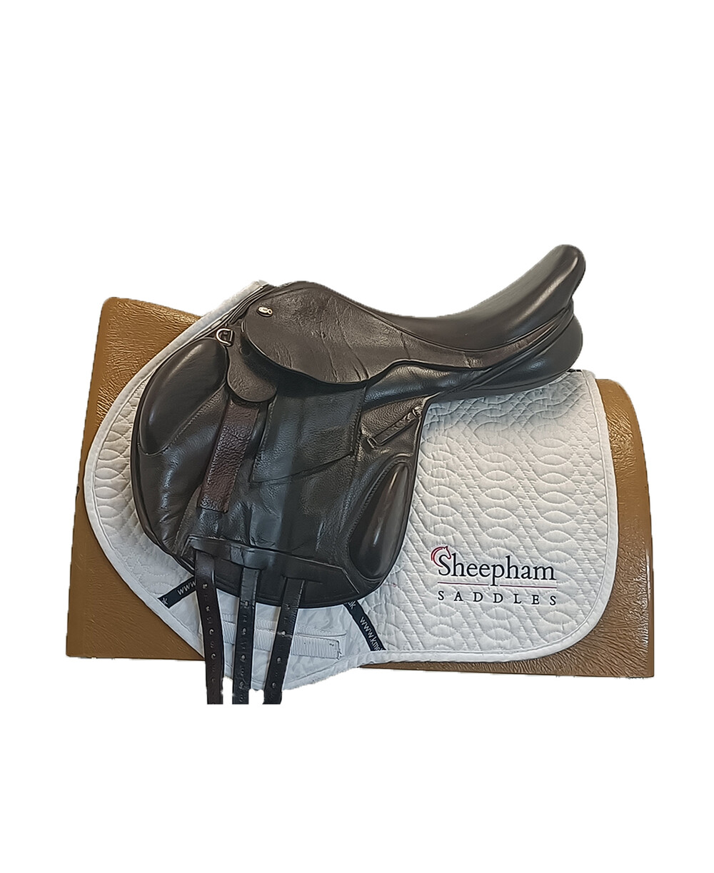 Patriot Monoflap Jump Saddle 17" W Brown